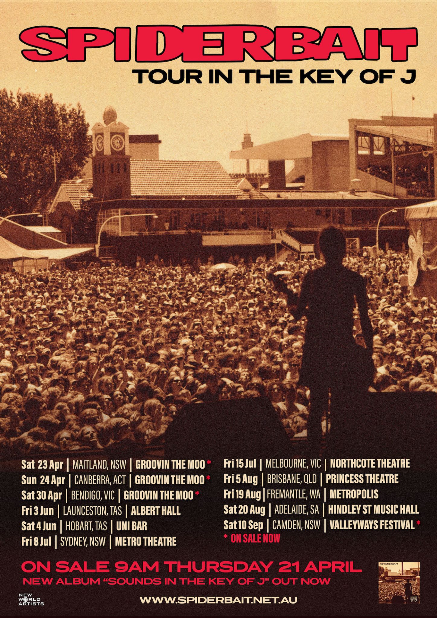 SPIDERBAIT ANNOUNCE NATIONAL TOUR + NEW ALBUM CELEBRATING JANET ‘SOUNDS ...