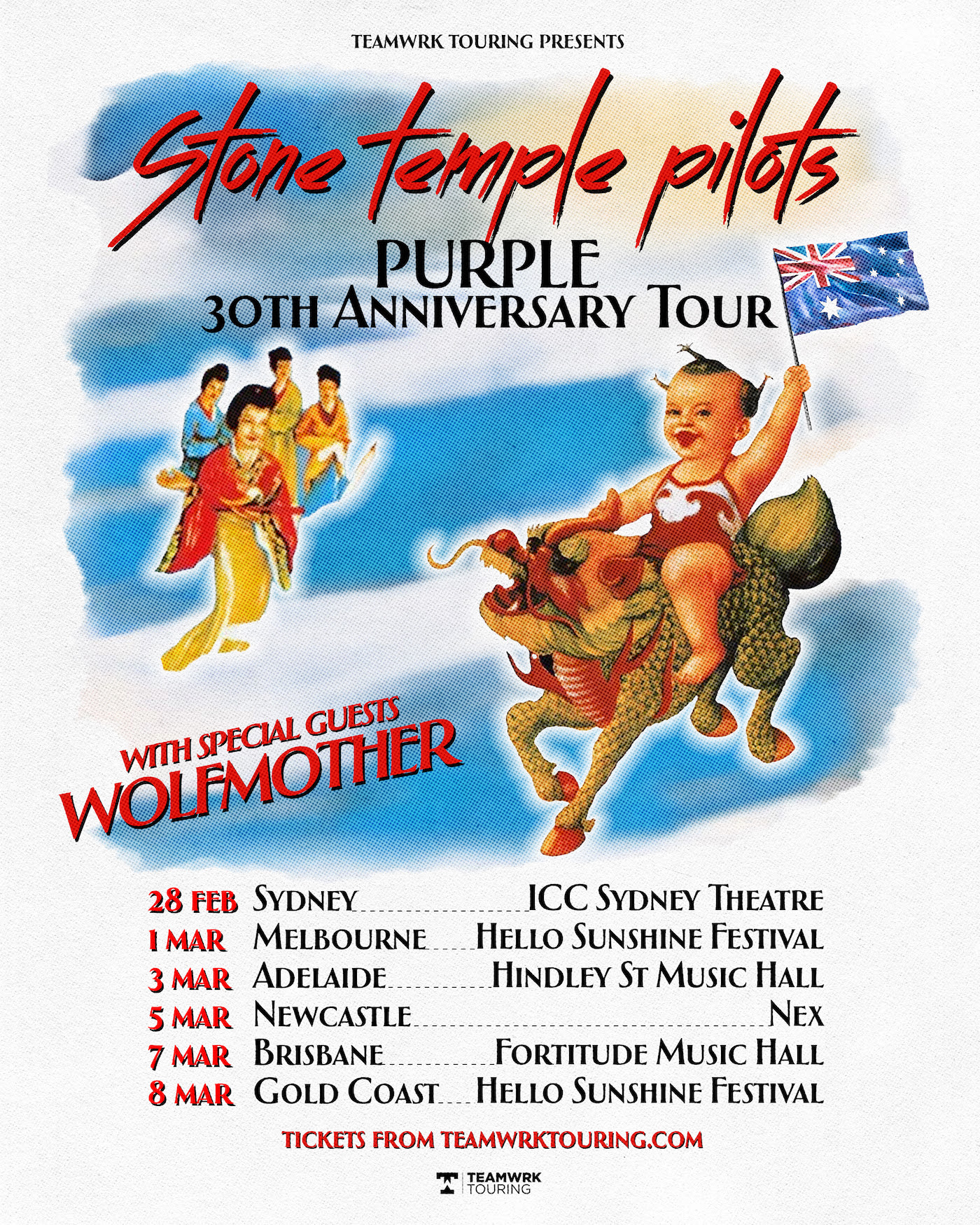 STONE TEMPLE PILOTS ‘PURPLE’ AUSTRALIAN TOUR 2025 | The Partae